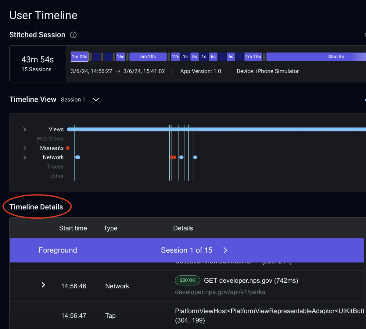 How to use the User Session Timeline to validate your networking stack