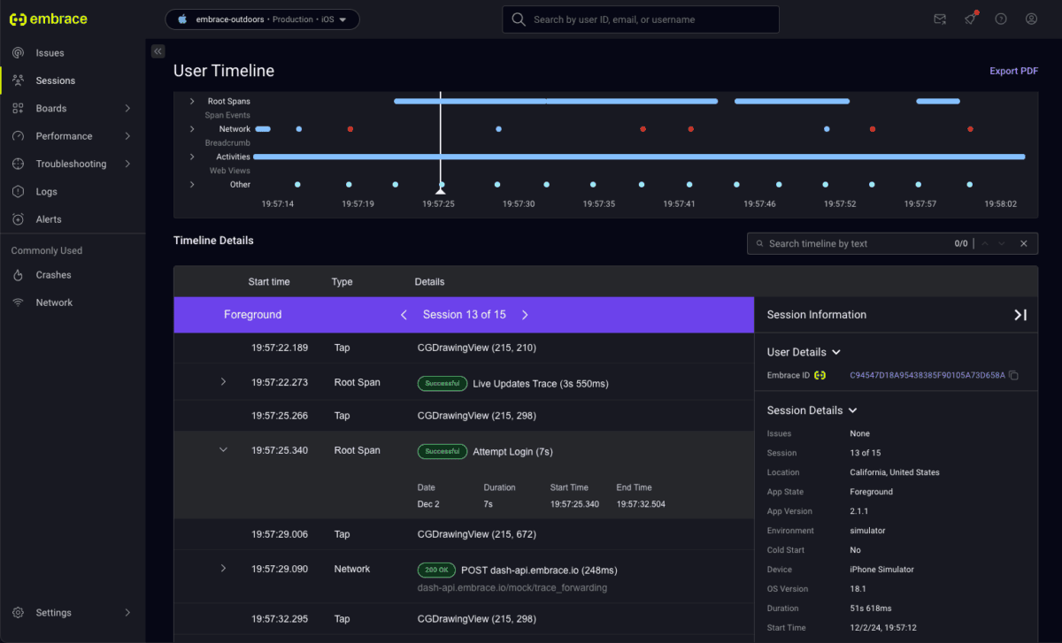 Learn how to build mobile SLOs in Embrace and Grafana